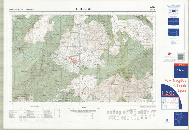 El Burgo. Mapa Topográfico Nacional 1:25.000. 2004
