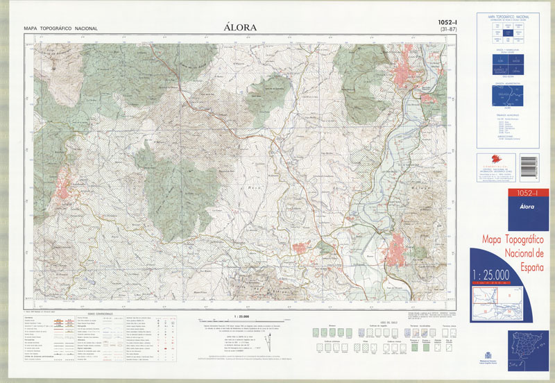 Álora. Mapa Topográfico Nacional 1:25.000. 2004