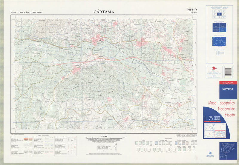 Cártama. Mapa Topográfico Nacional 1:25.000. 1997