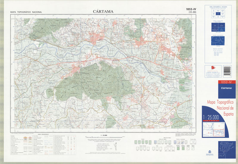 Cártama. Mapa Topográfico Nacional 1:25.000. 2004