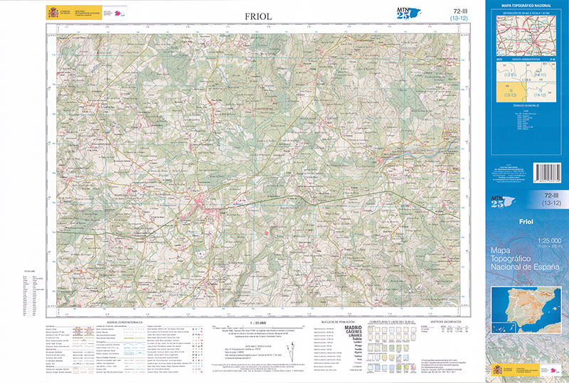 Friol. Mapa Topográfico Nacional 1:25.000. 2019