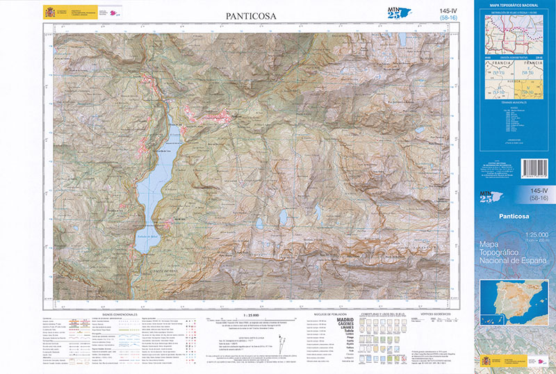 Panticosa. Mapa Topográfico Nacional 1:25.000. 2019