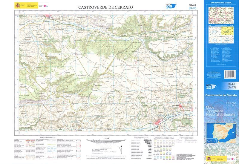 Castroverde de Cerrato. Mapa Topográfico Nacional 1:25.000. 2019